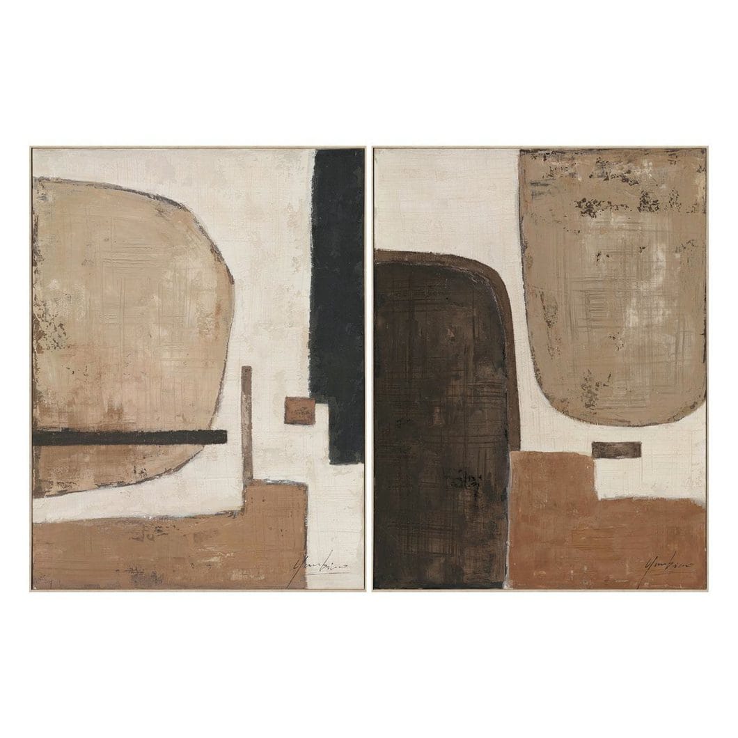 Bound By Earth Wall Art Set of 2 in Terra Shade - Zen Space